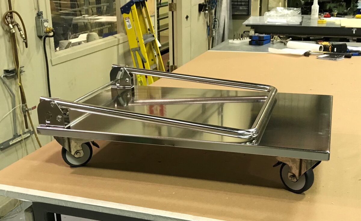 Chariot plateforme pliable acier inoxydable SIC35756 - SIC Experts